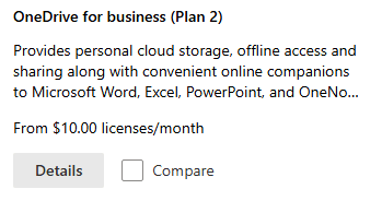 Issues with trying to add additional Onedrive Storage space - Microsoft Q&A