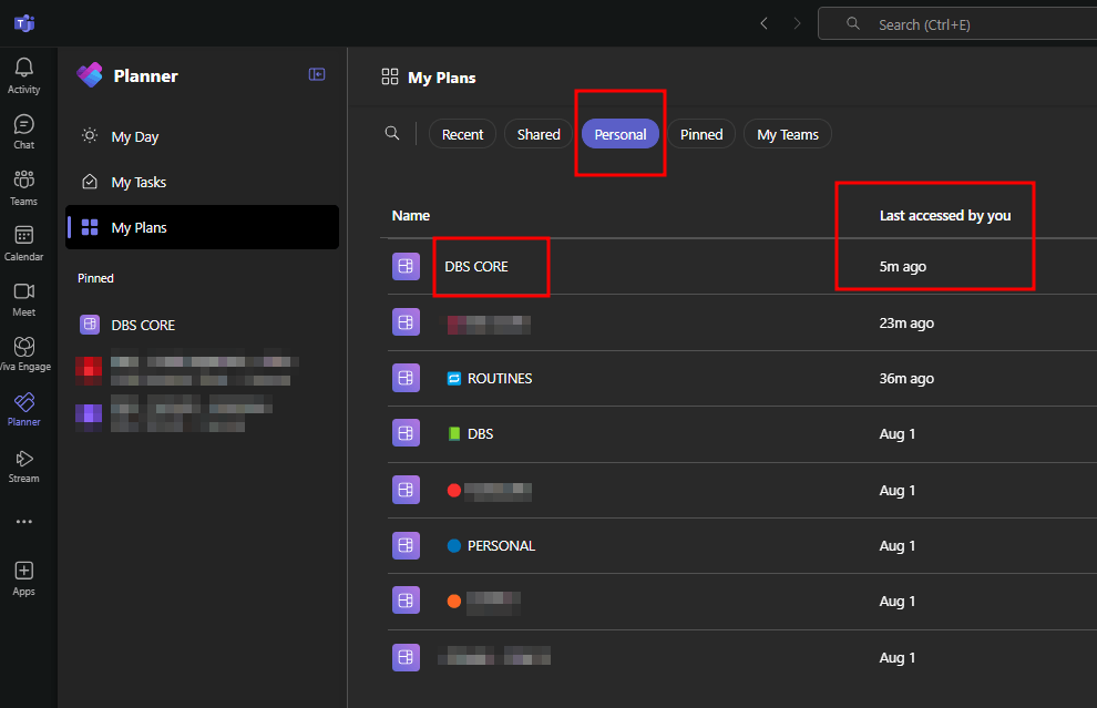 Planner in MS Teams - Private tasks are not showing up in My tasks tab ...