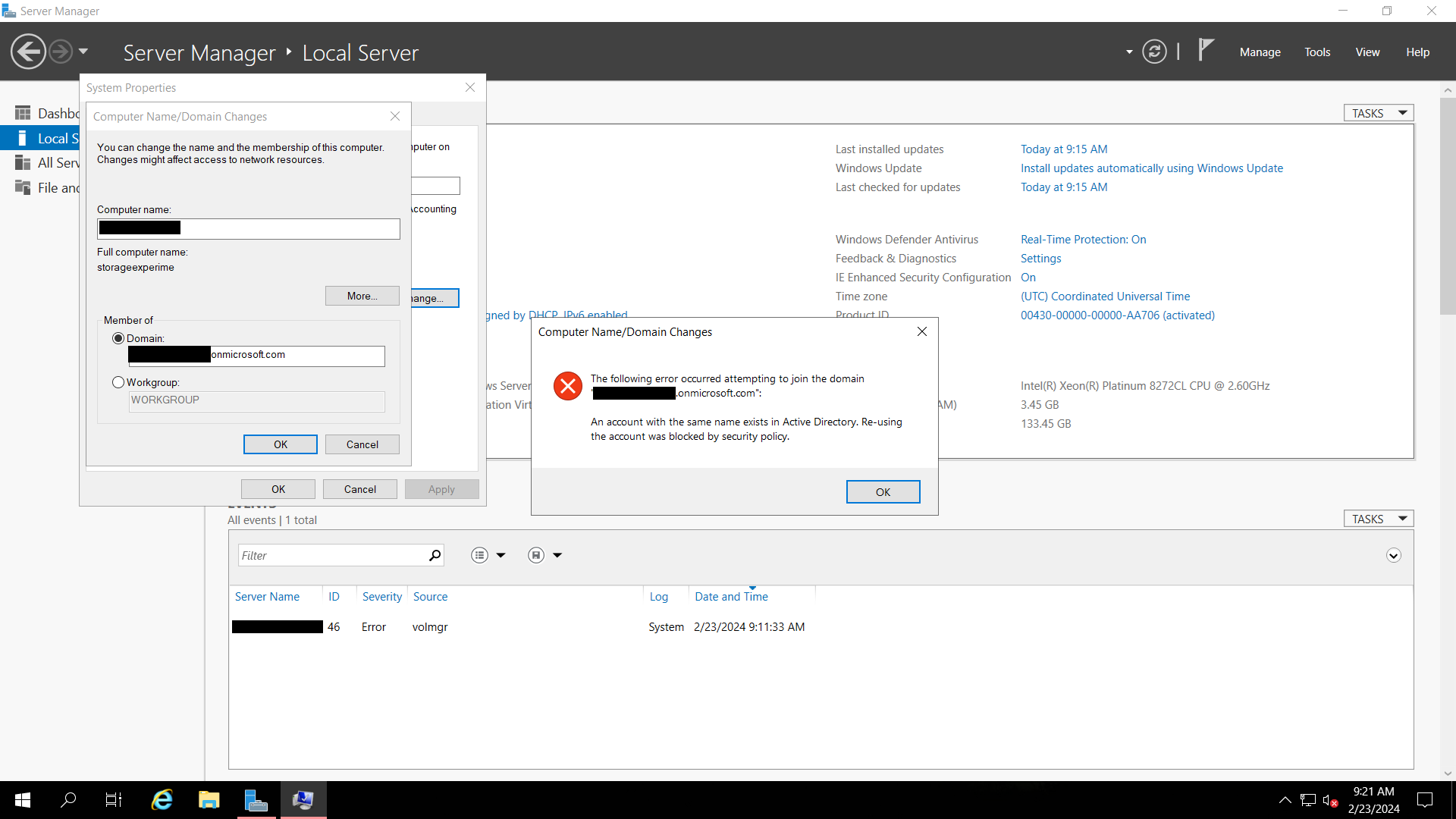 How to use Azure domain accounts on more than one server? - Microsoft Q&A