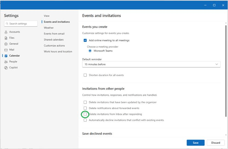 Outlook meeting invitation disappearing after acceptance - Microsoft Q&A