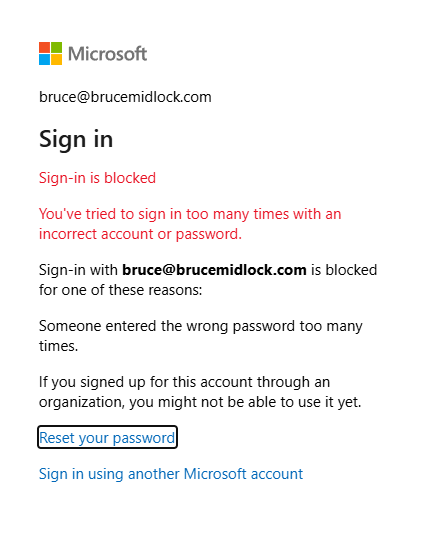 Trying to reset password but I keep getting an error. "We Ran Into A ...