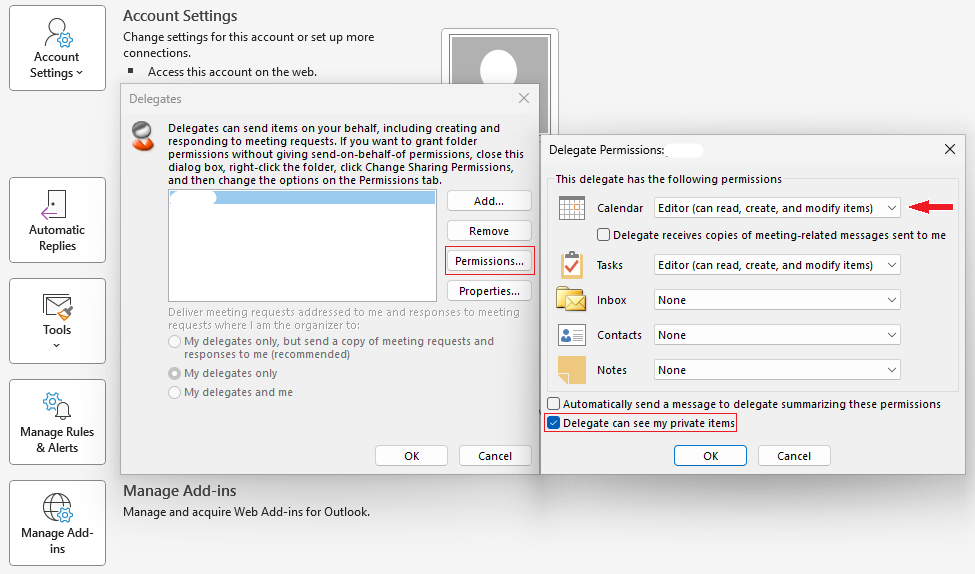 Unable to edit shared calendar as a delegate - Microsoft Q&A