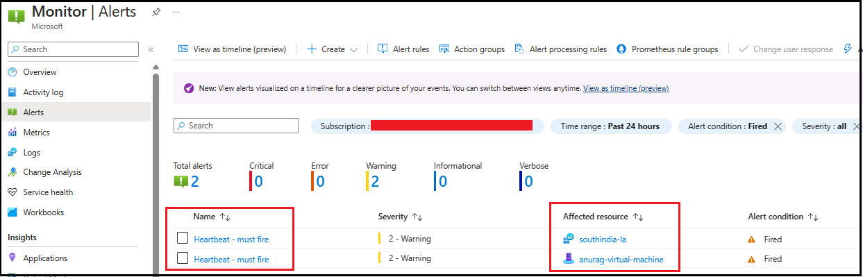 Alert Instance Appears In Wrong Alerts Section Logicapp Instead Of Loganalysticsworkspace