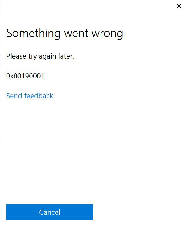 Problem with Account for Office Home and Business 2019 (click-to-run ...