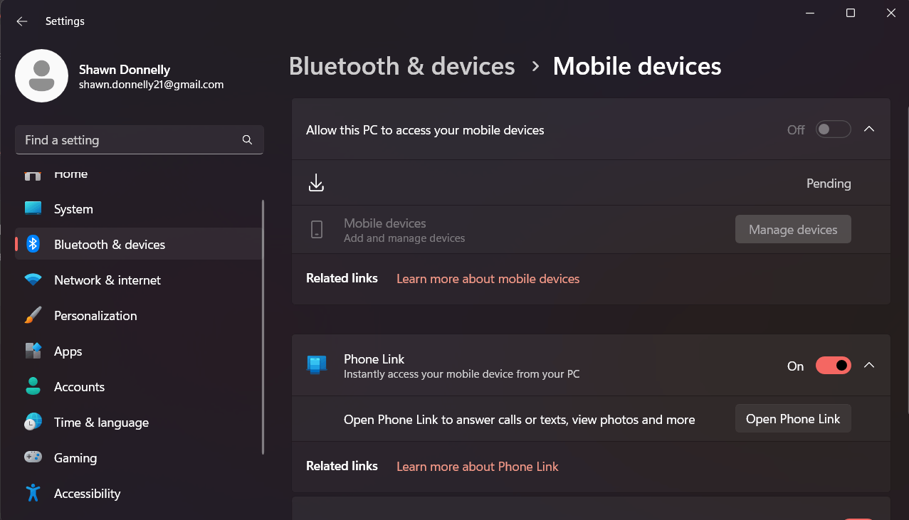 New Cross Device Experience Host won't install for me...stuck on ...