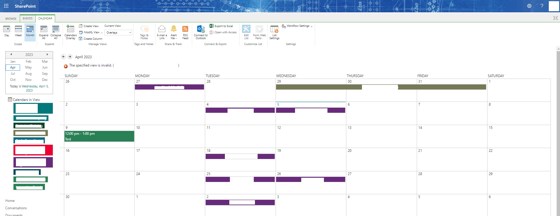 How to change an exsiting SharePoint calendar overlay color ...