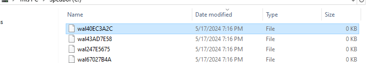What are these weird, empty files appearing on my main drive ...