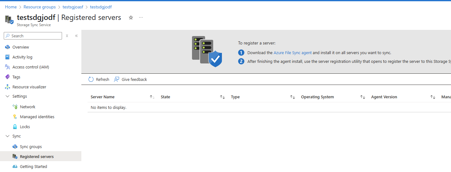 Cannot Delete Storage Sync Service - Microsoft Q&A