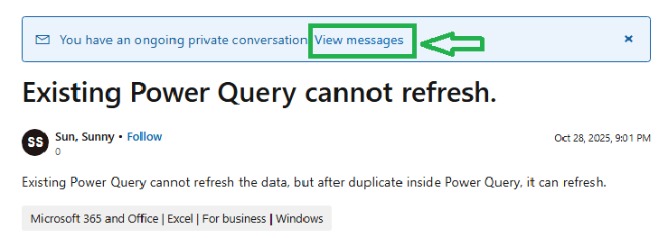 Existing Power Query cannot refresh. - Microsoft Q&A