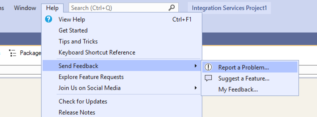 SSIS tool tips are not disappearing VS2019 16.11.22 - Microsoft Q&A