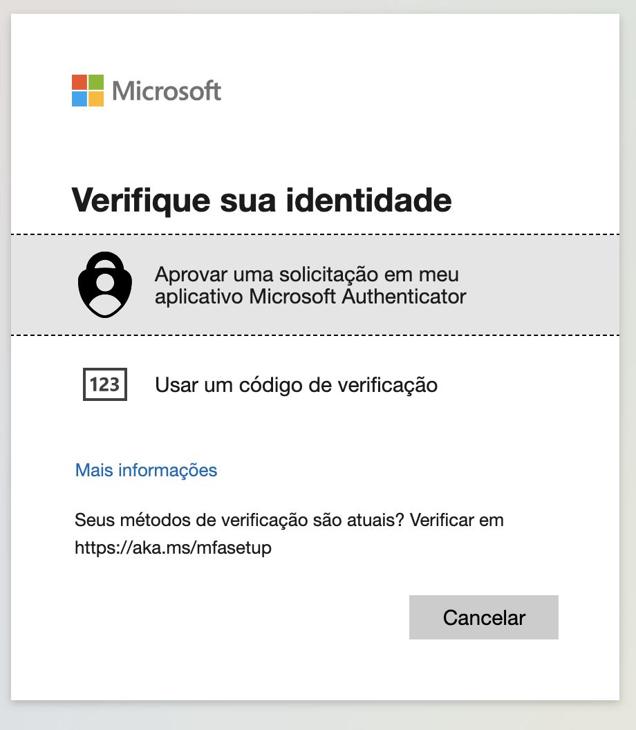 Não aparece código no Microsoft Authenticator - Microsoft Q&A