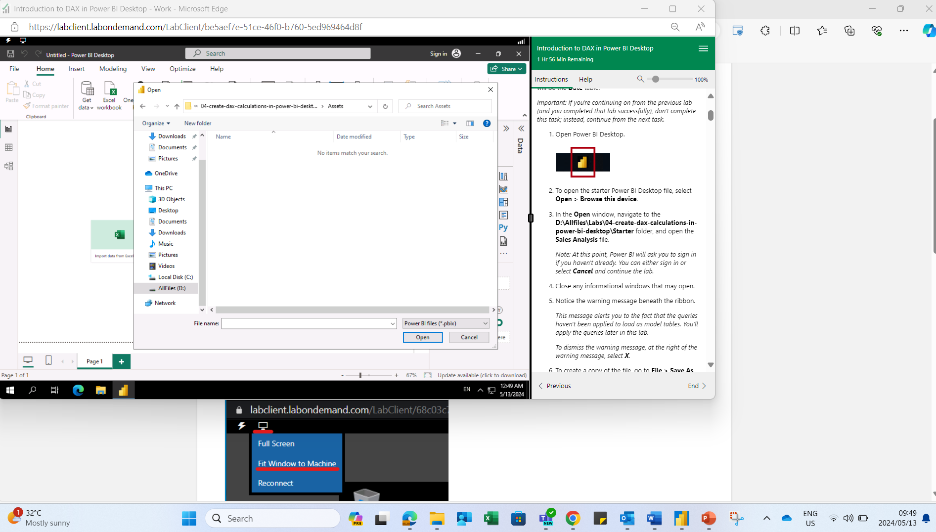 Cannot access DAX definitions in this lab - Microsoft Q&A
