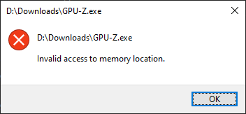 Invalid access to memory location - Microsoft Q&A
