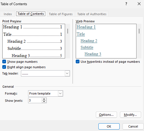 Table of contents confusion - Microsoft Q&A