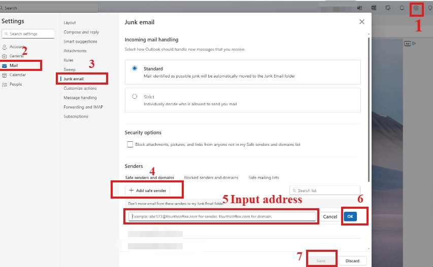 How to add a safe sender in Hotmail? - Microsoft Q&A