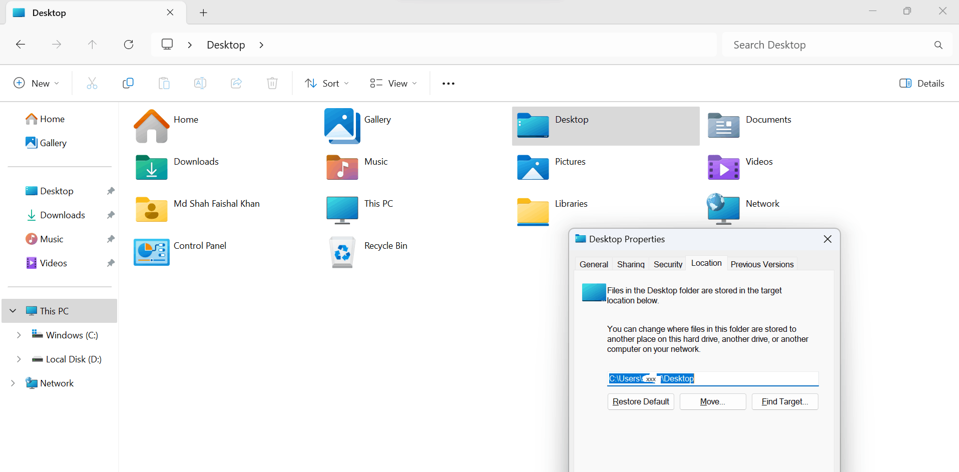 Uninstalled OneDrive and now Desktop is not available - Microsoft Q&A