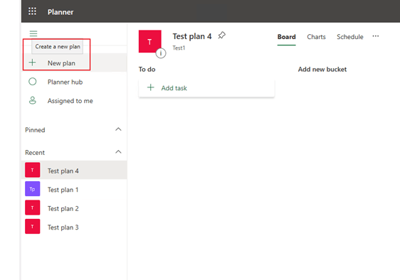 New Microsoft Planner Plan creates an entirely new Sharepoint site ...