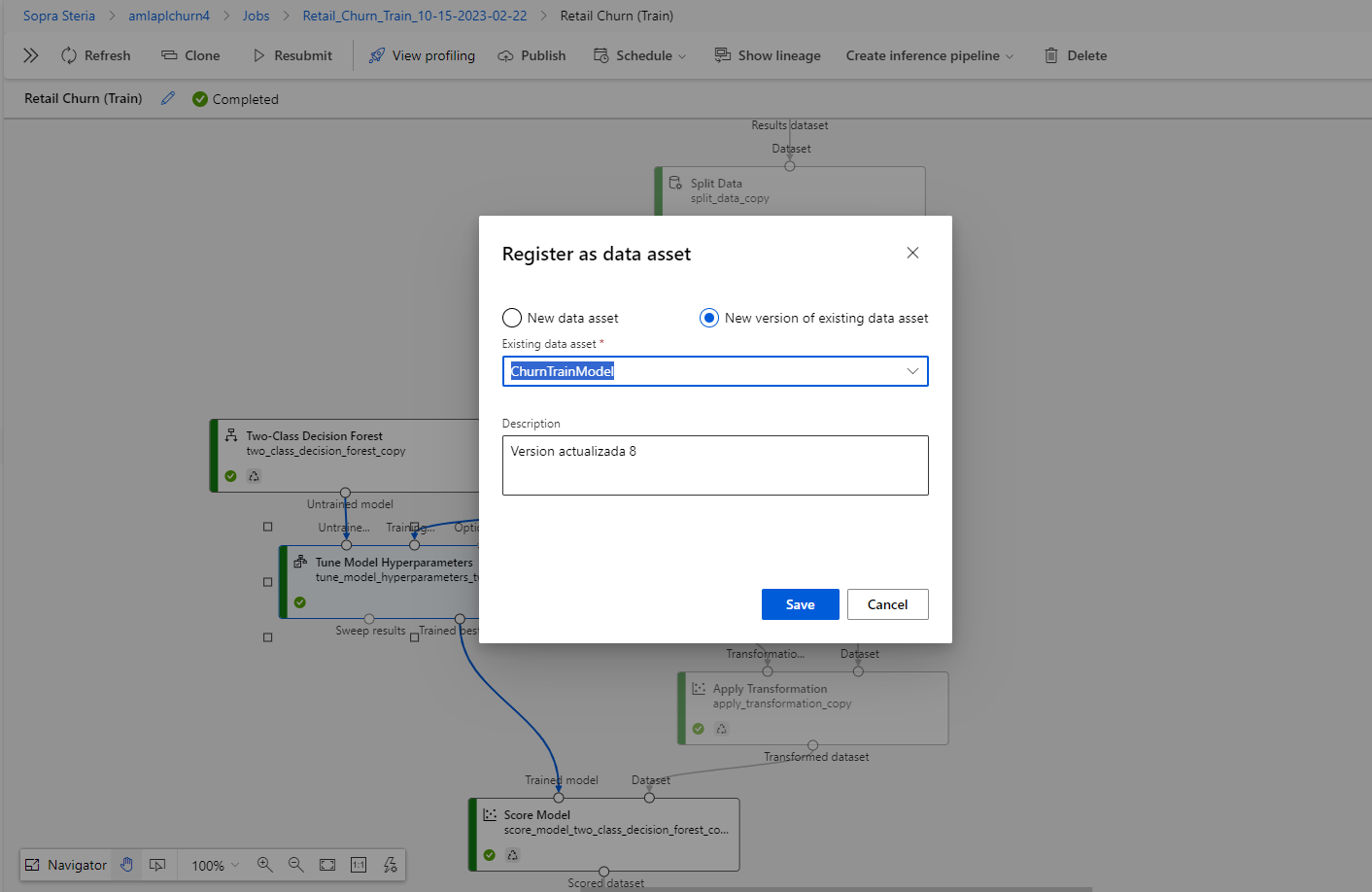 Update Machine Learning models by using Data Factory - Microsoft Q&A