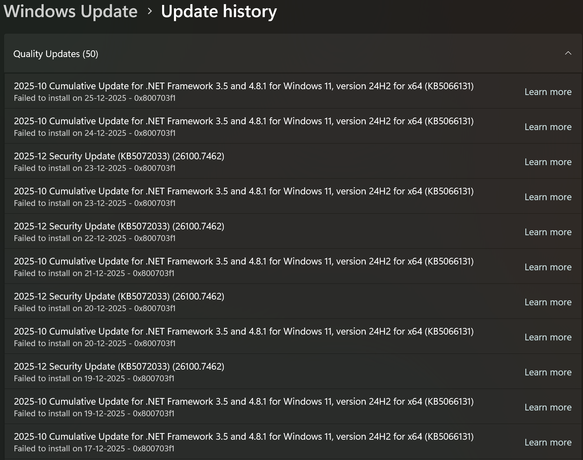 windows update failed always since 3 months. - Microsoft Q&A
