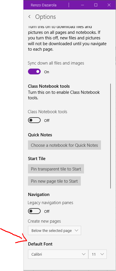 OneNote 2016 Keeps Re-Setting Font Size After "Return" - Microsoft Q&A