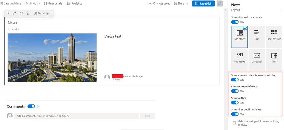 How do I show view count of the content from SharePoint page ...