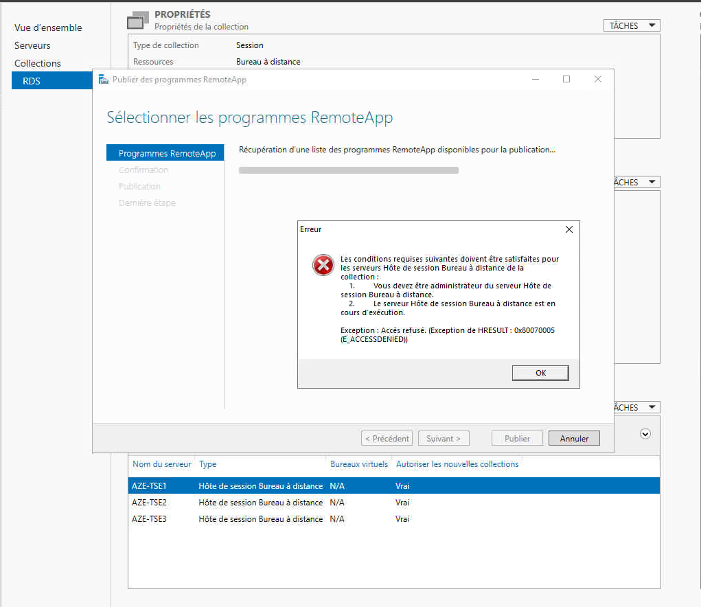 Server manager : can't edit RDP collection anymore - Microsoft Q&A