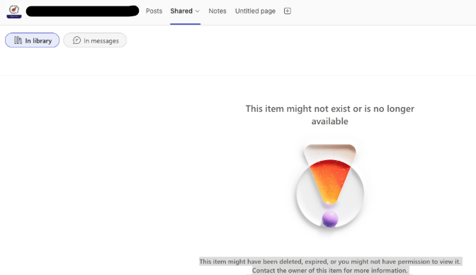 Teams Channel File tab rename to Shared is creating broken links ...