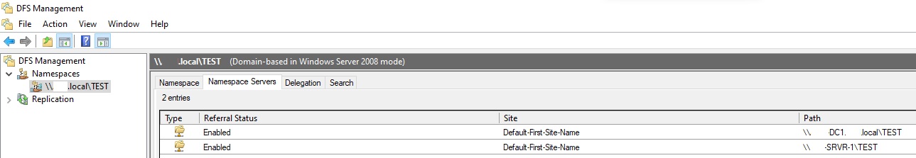 DFS Namespace - A folder is not replicating - Microsoft Q&A