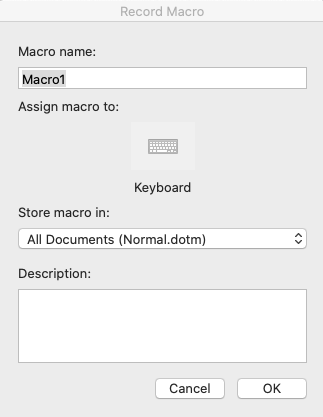 Record Macro with a button. - Microsoft Q&A
