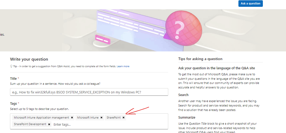 How do I share a Microsoft Software Center application hyperlink on a ...