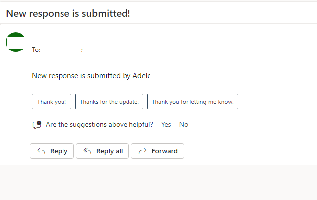 Notification of 'Forms' response - can it go to all Collaborators? - Microsoft Q&A
