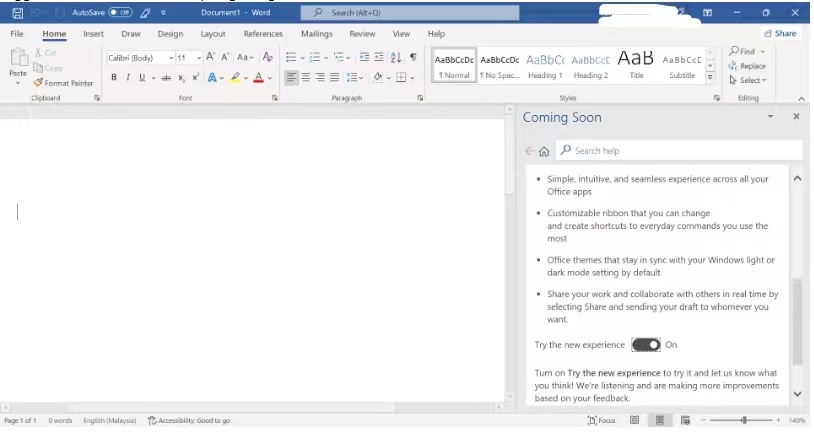 Cant turn on visual refresh for office 2021 - Microsoft Q&A