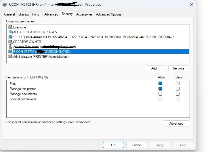 Not Deployed Printer GPO when i remove everyone - Microsoft Q&A