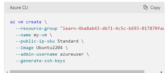 Command Error In Learn Module Exercise Create An Azure Virtual 6905