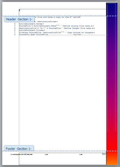 How to colour edge of page (Strip) in Word - Microsoft Q&A