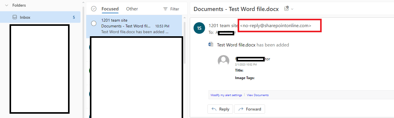 Sharepoint Automate rules notification sent settings - Microsoft Q&A