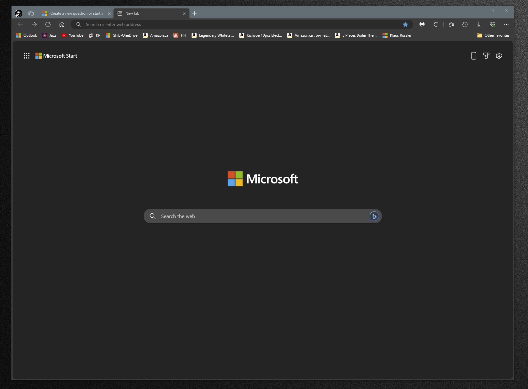 Edge search only displays white screen - Microsoft Q&A