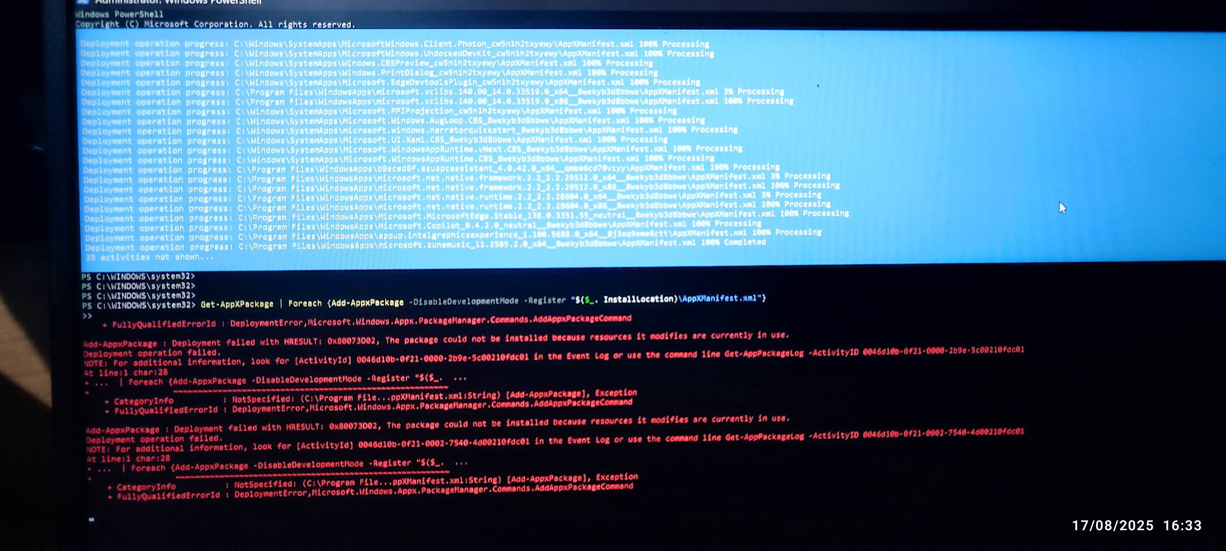 Cannot open windows setting and startup bar, windows 11 - Microsoft Q&A