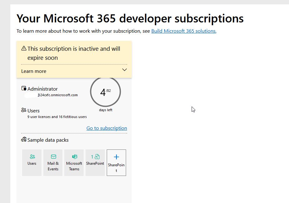 This subscription is inactive and will expire soon - Microsoft Q&A