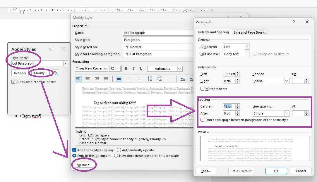 Using Numbering ignores paragraph settings - Microsoft Q&A