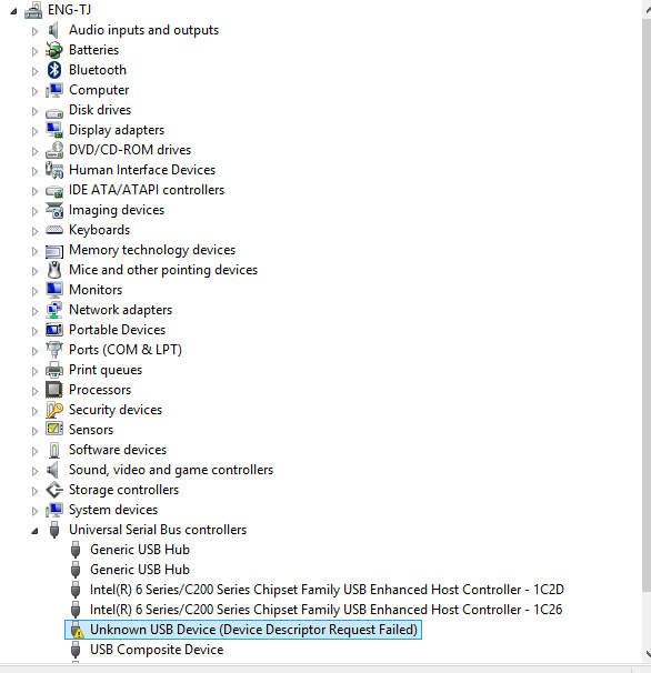 USB\DEVICE_DESCRIPTOR_FAILURE - Microsoft Q&A