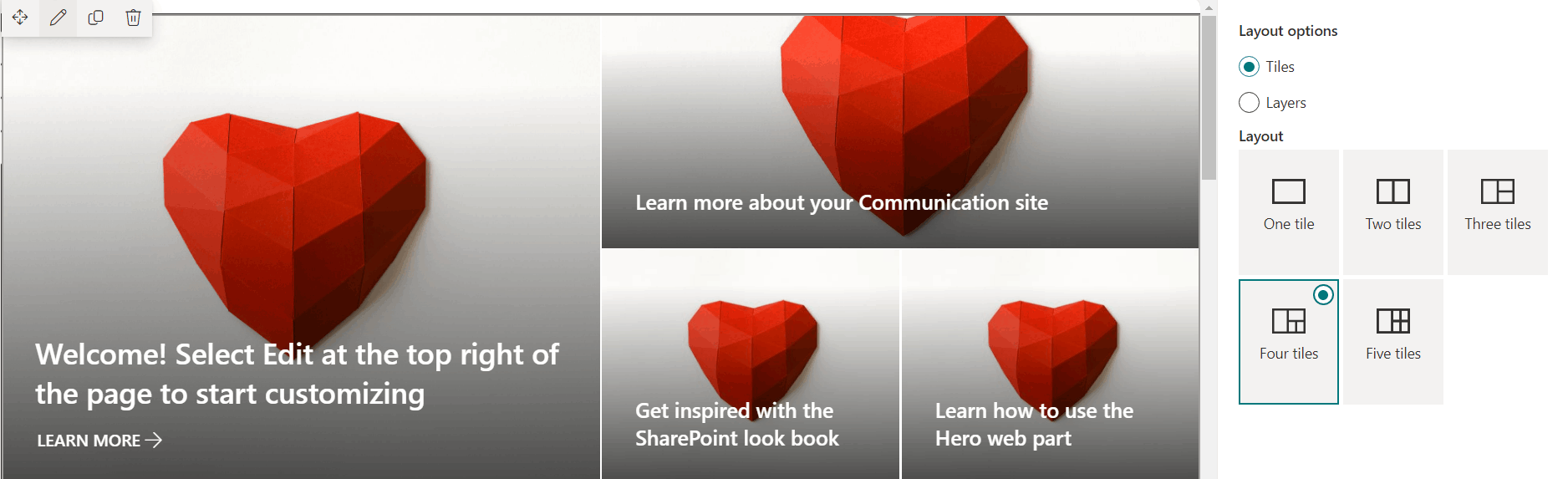 SharePoint Hero Web part shading - Microsoft Q&A