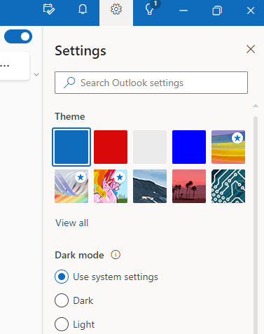 how to change the color appearance on outlook - Microsoft Q&A