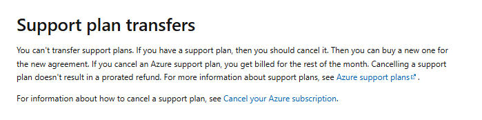 Support Planの紐づいているサブスクリプションを変更したい - Microsoft Q&A