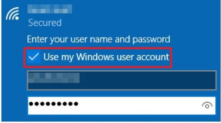 How to login wifi "use my windows user account"? AND how to make this ...