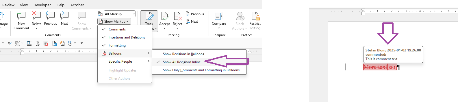 Why do comment bubbles keep disappearing in the new version of Word ...