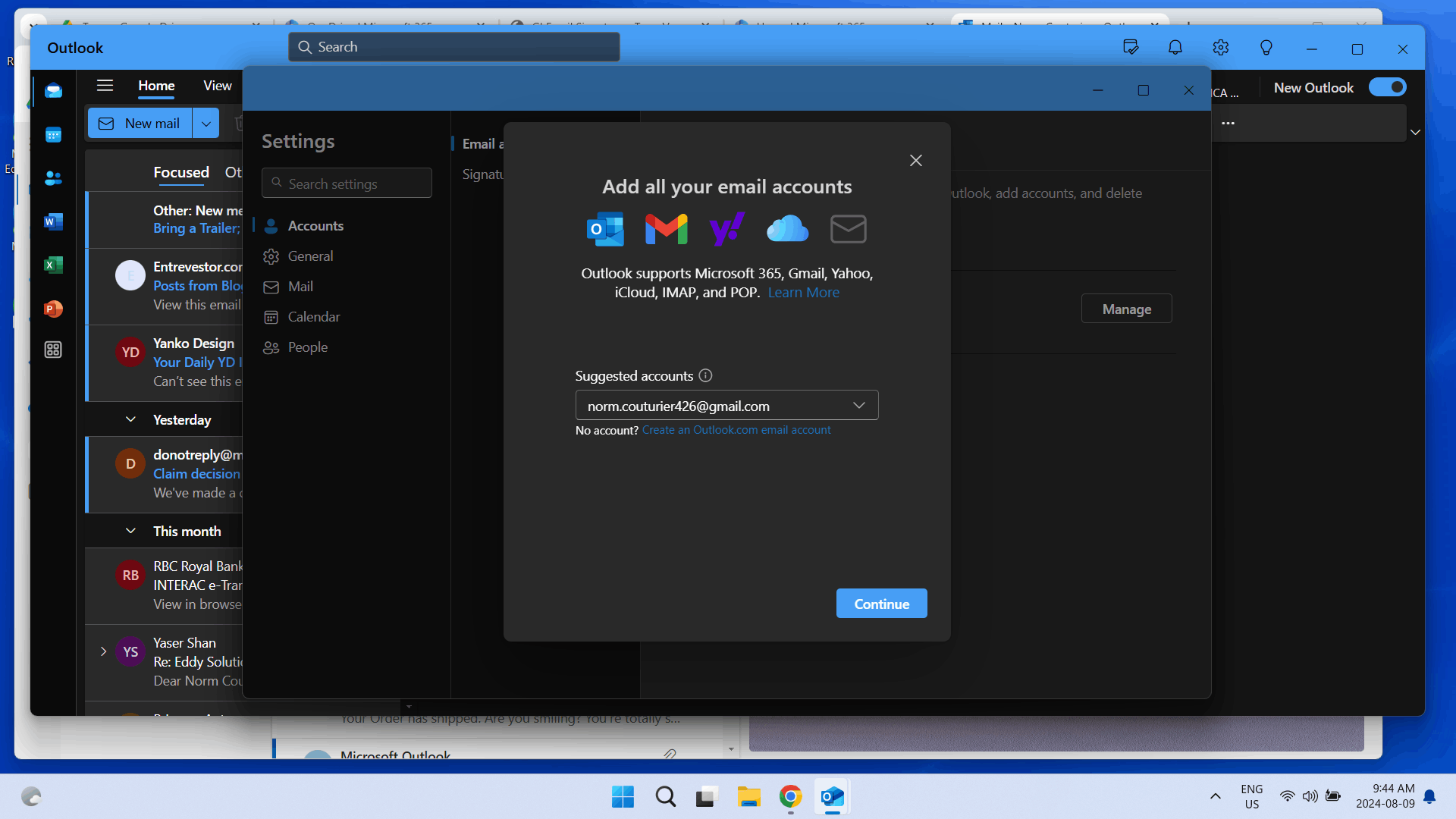 How can I manually add new account in the *New* Outlook - Microsoft Q&A