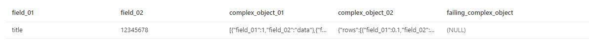 Fetching JSON object from Cosmos DB in Azure Synapse Studio fails ... Fetching JSON object from Cosmos DB in Azure Synapse Studio fails ...