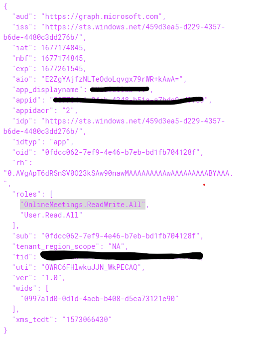 "No Application Access Policy found for this app" - works in graph ...