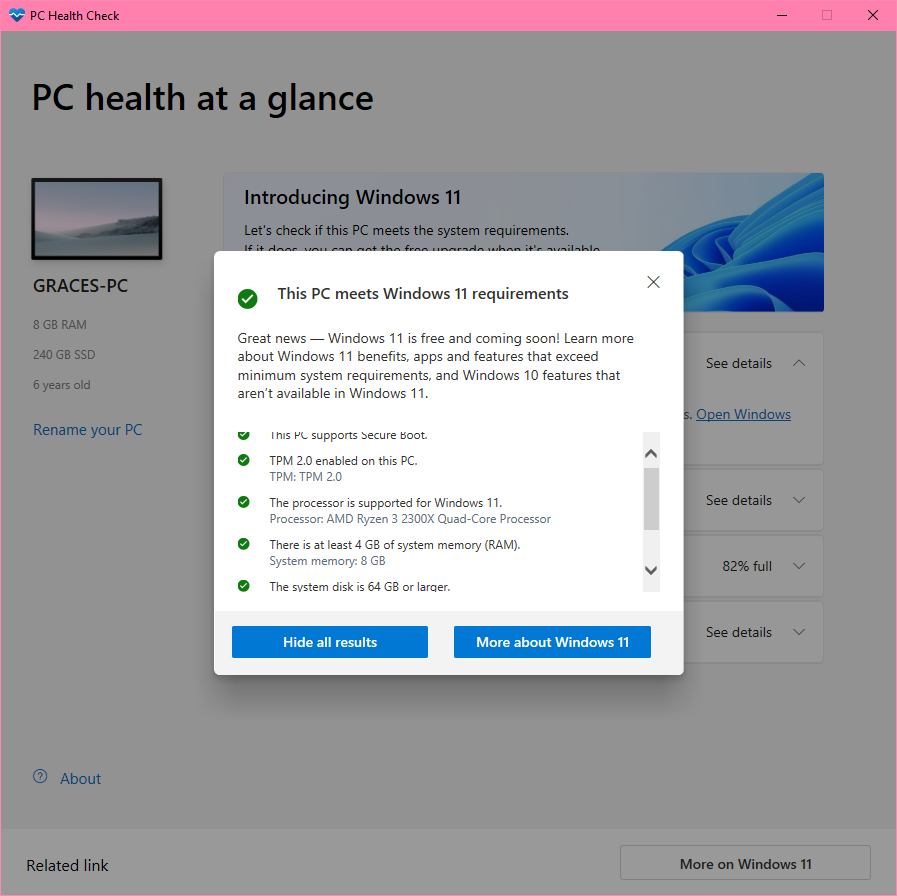 Can't update to Window's 11 - Microsoft Q&A